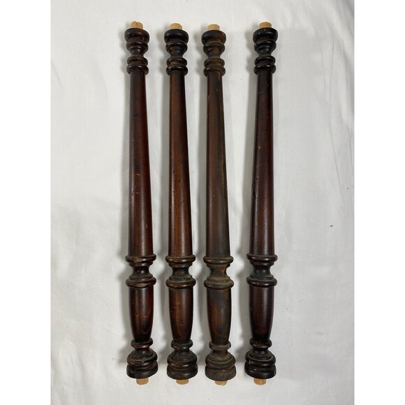 Howard Miller | Accents | Vtg 4 Tall Clock Hood Columns Pillars From ...